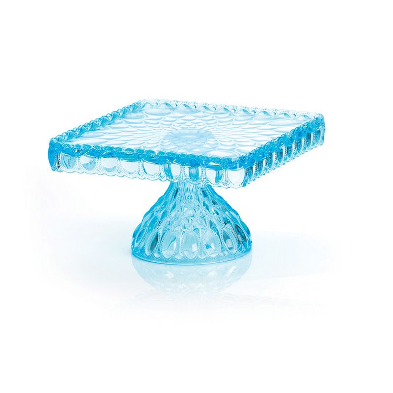 Elizabeth Square Cake Plate – Mosser Glass