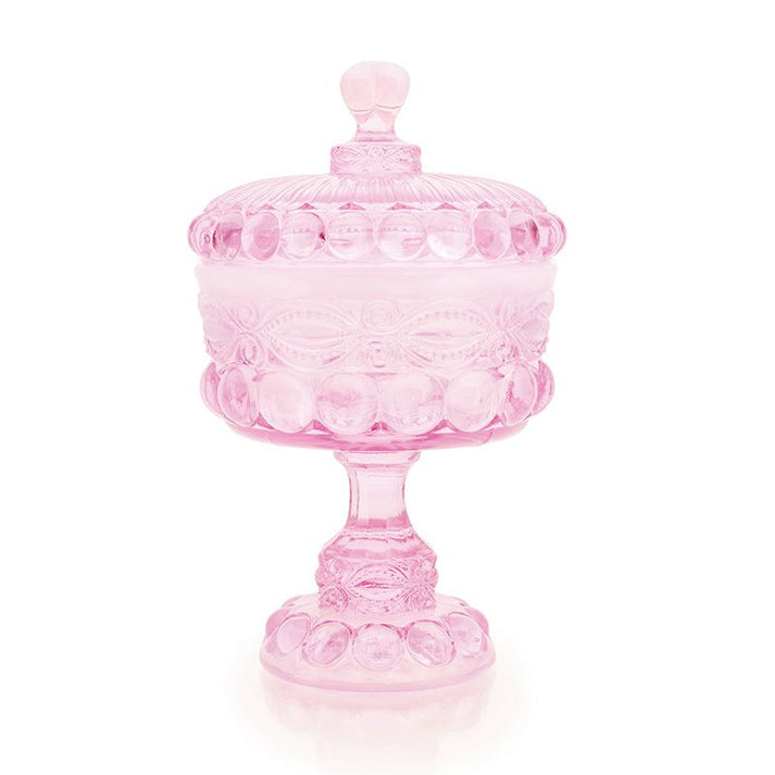 Eye Winker Large Covered Compote – Mosser Glass